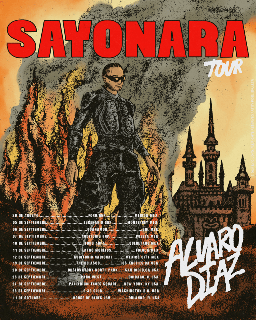 ÁLVARO DÍAZ ANNOUNCES SAYONARA TOUR – Drop The Spotlight
